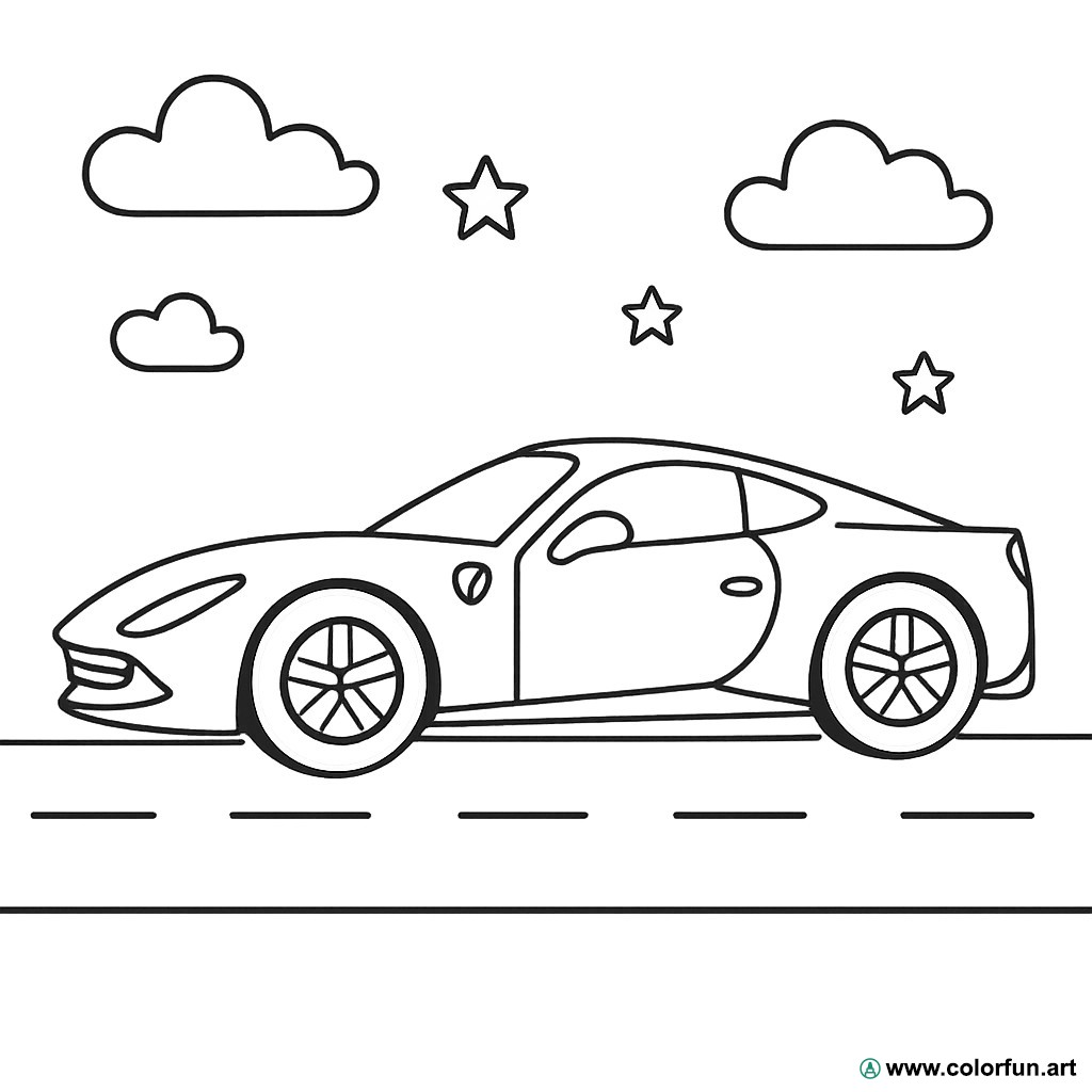Dibujos Para Colorear Ferrari 2