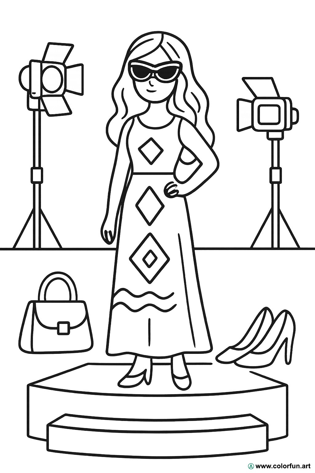 Dibujo Para Colorear De Un Vestido Dibujos Para Colorear De Prendas
