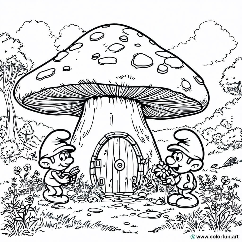 30 Dibujos Para Colorear De Los Pitufos Para Imprimir - Dibujos para ...